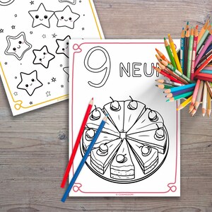 Numbers 1-10 Coloring Book Toddler Coloring Book Learn to Count PDF ...