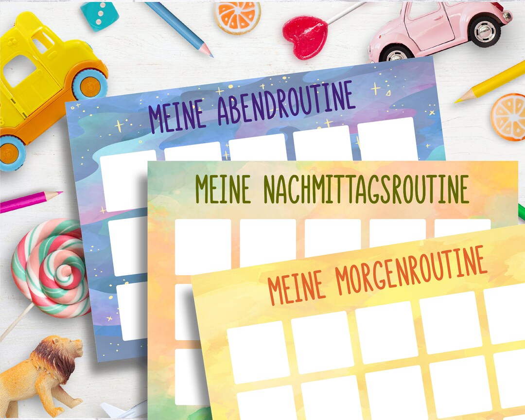 9 Boards for Daily Routine Daily Schedule With Routine Cards Montessori ...