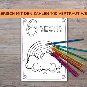 Numbers 1-10 Coloring Book Toddler Coloring Book Learn to Count PDF ...