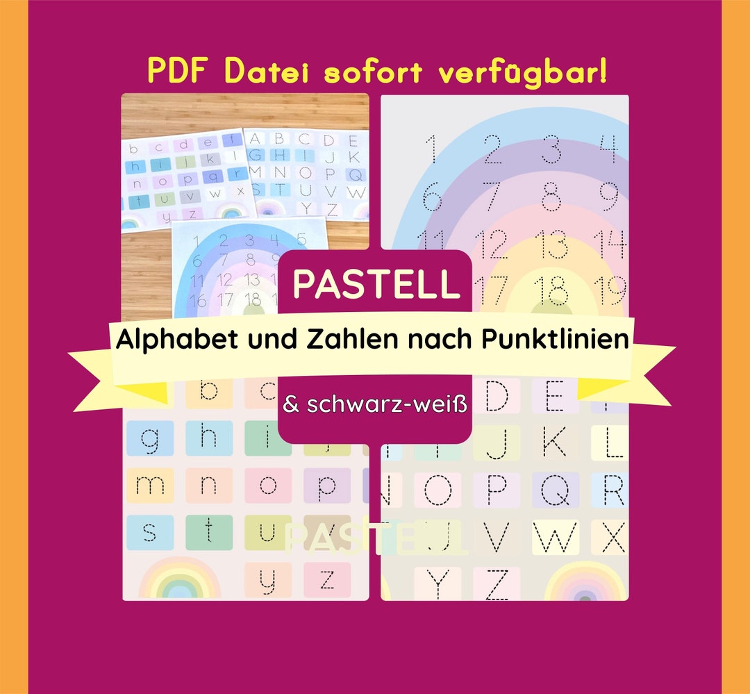 Letters Numbers Tracing Dot Lines Sweep Exercises Rainbow Worksheets ...