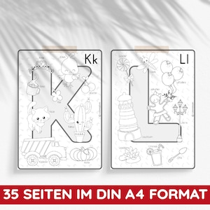 ABC Coloring Book Alphabet Coloring Initial Sounds Pictures Coloring ...