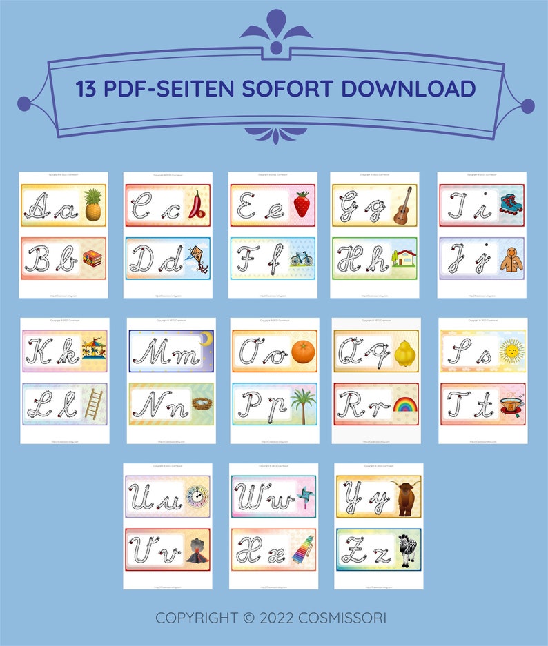 Latin Starting Script LA Alphabet Cursive Learning to Write - Etsy