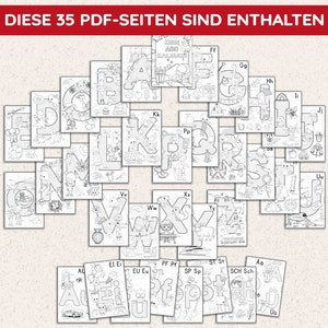 ABC Coloring Book Alphabet Coloring Initial Sounds Pictures Coloring ...