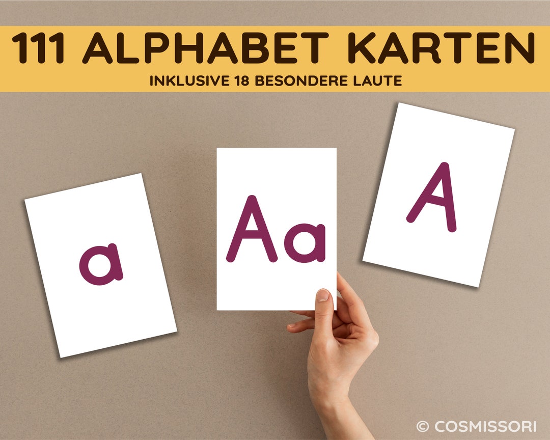 111 Minimalist Alphabet Cards Montessori Letters & All Special Sounds ...