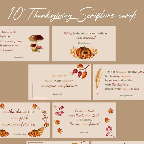 Printable Fall Scripture Cards Autumn Bible Verse Cards PDF - Etsy