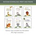 Printable Kids Wall Art, Jungle Theme, Wild Animal Printable Décor ...