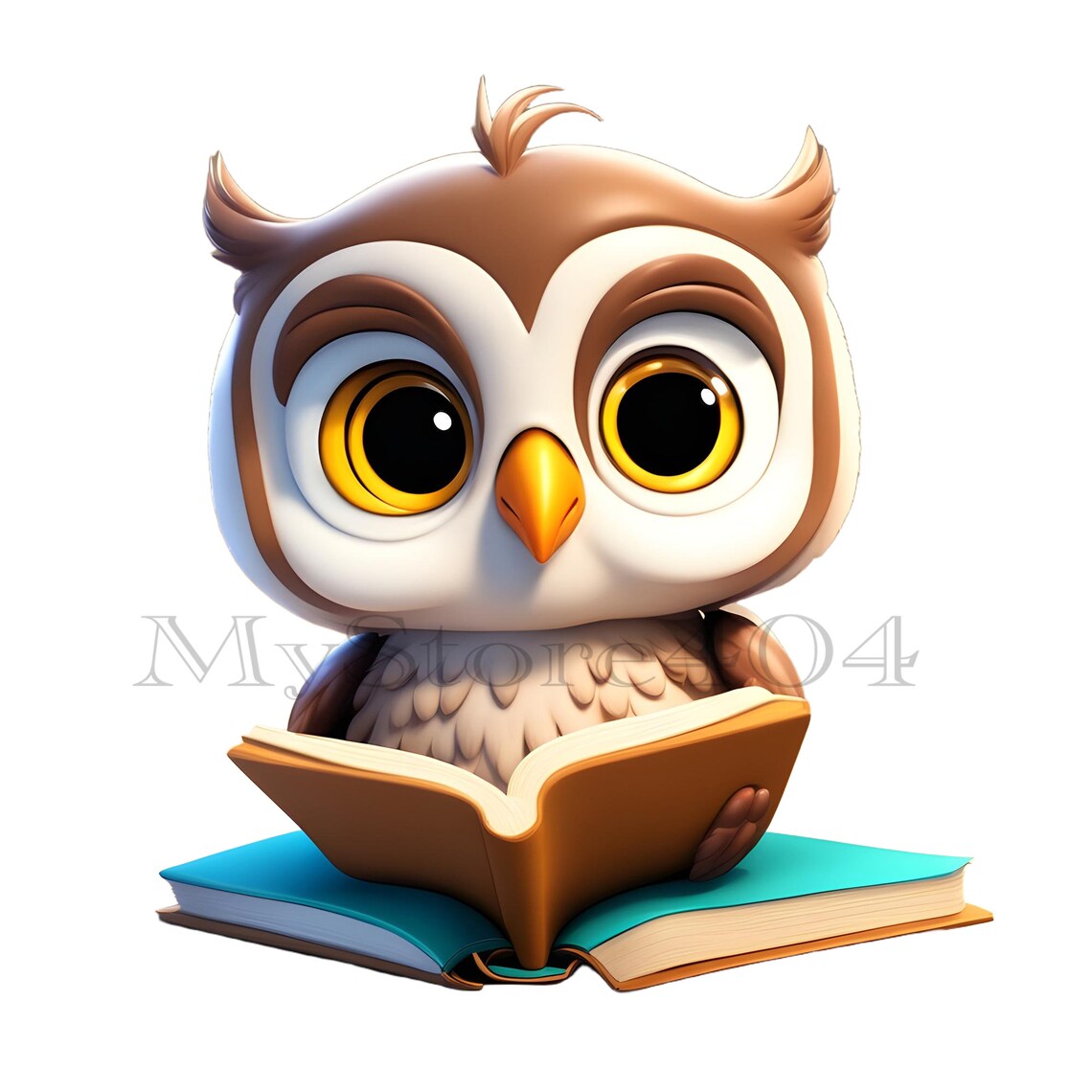 Cute Owl Clipart Bundle, 11 PNG, Baby Owl, Nursery Decor, Wall Art ...