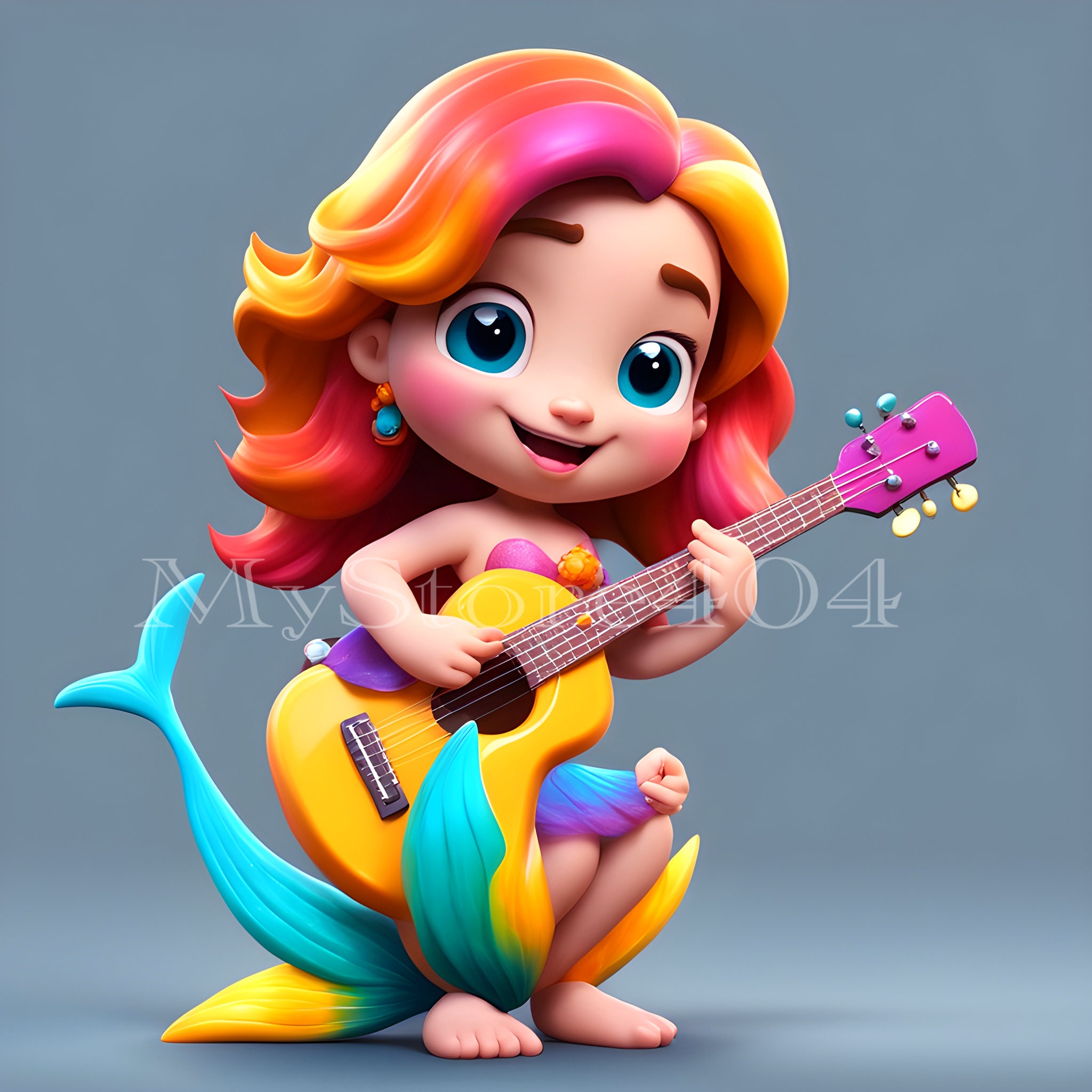 Molly the Mermaid Mermaid Theme Decor Kids Room Theme Nursery Ideas ...