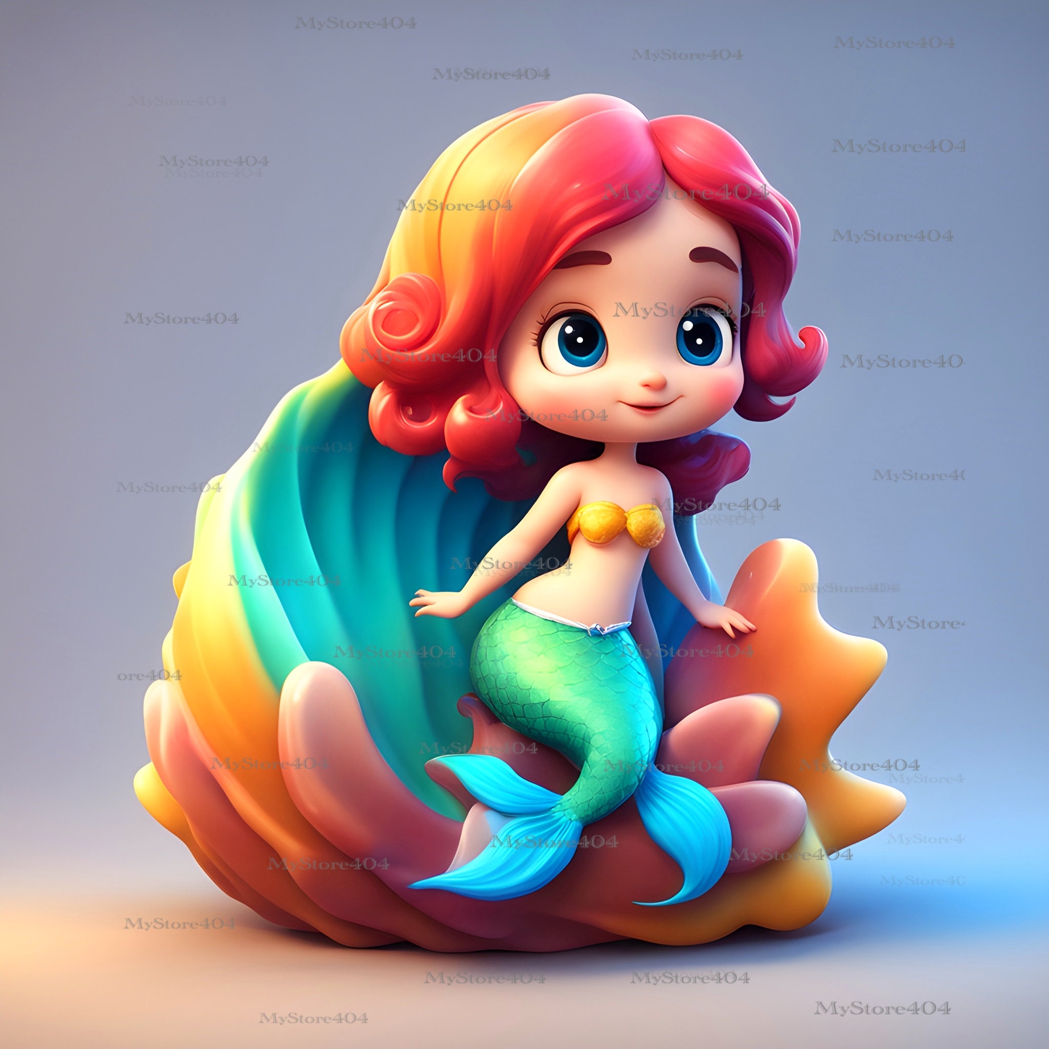 Molly the Mermaid Mermaid Theme Decor Kids Room Theme Nursery Ideas ...