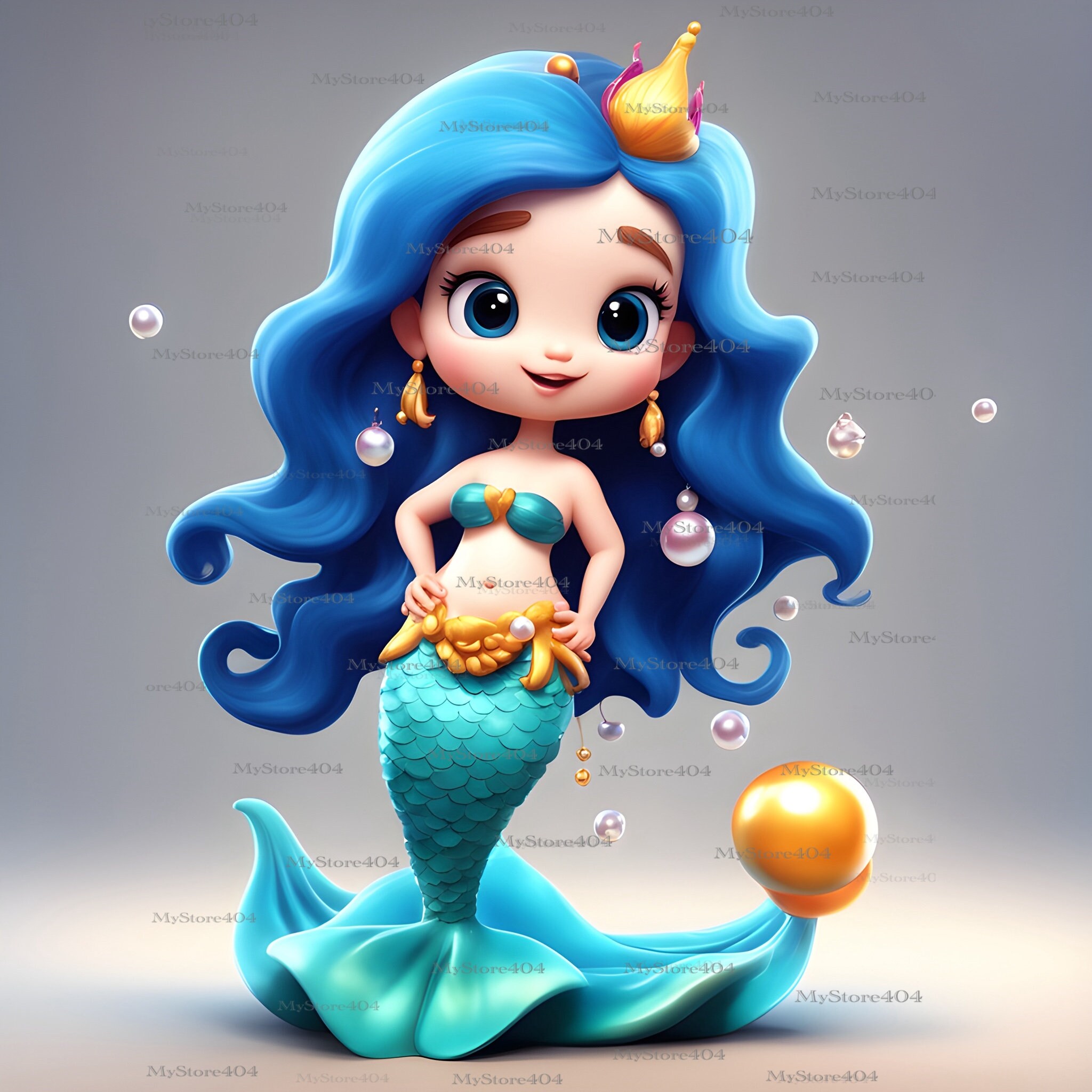 Molly the Mermaid Mermaid Theme Decor Kids Room Theme Nursery Ideas ...