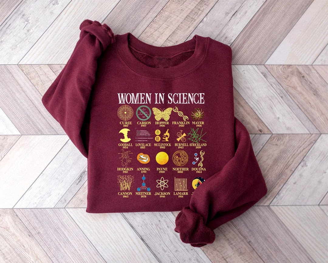 Retro Women in Science T-shirt Gift for Science Teacher Vintage Science ...