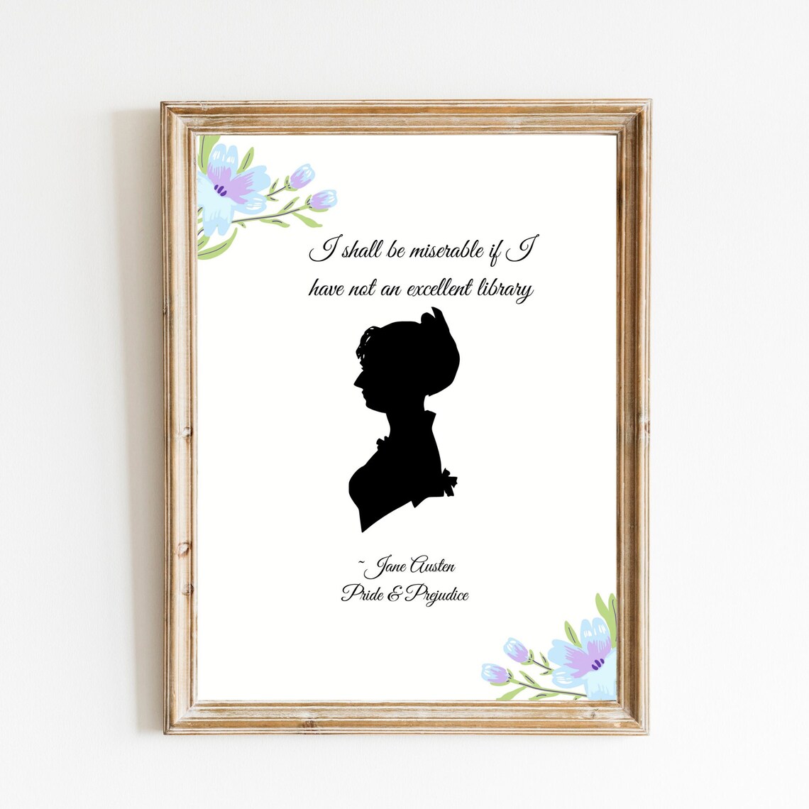 Jane Austen Wall Hanging Printable Classic Literature Kids - Etsy