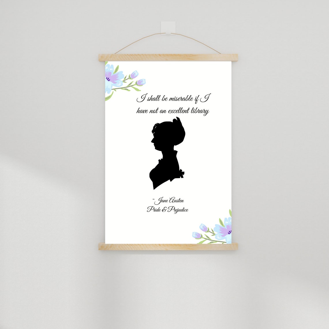 Jane Austen Wall Hanging Printable Classic Literature Kids - Etsy