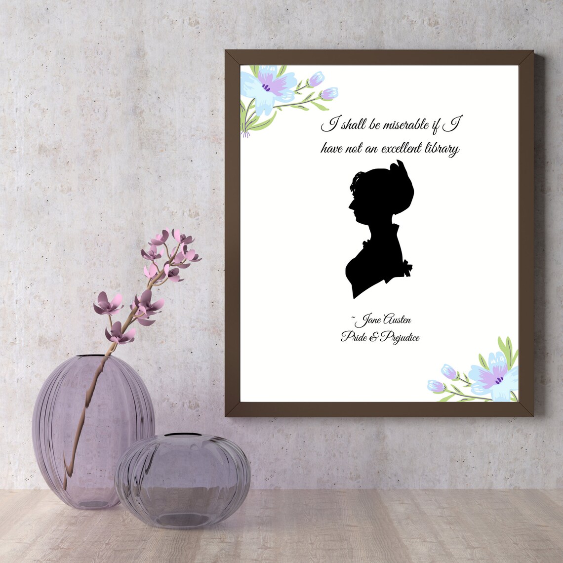 Jane Austen Wall Hanging Printable Classic Literature Kids - Etsy