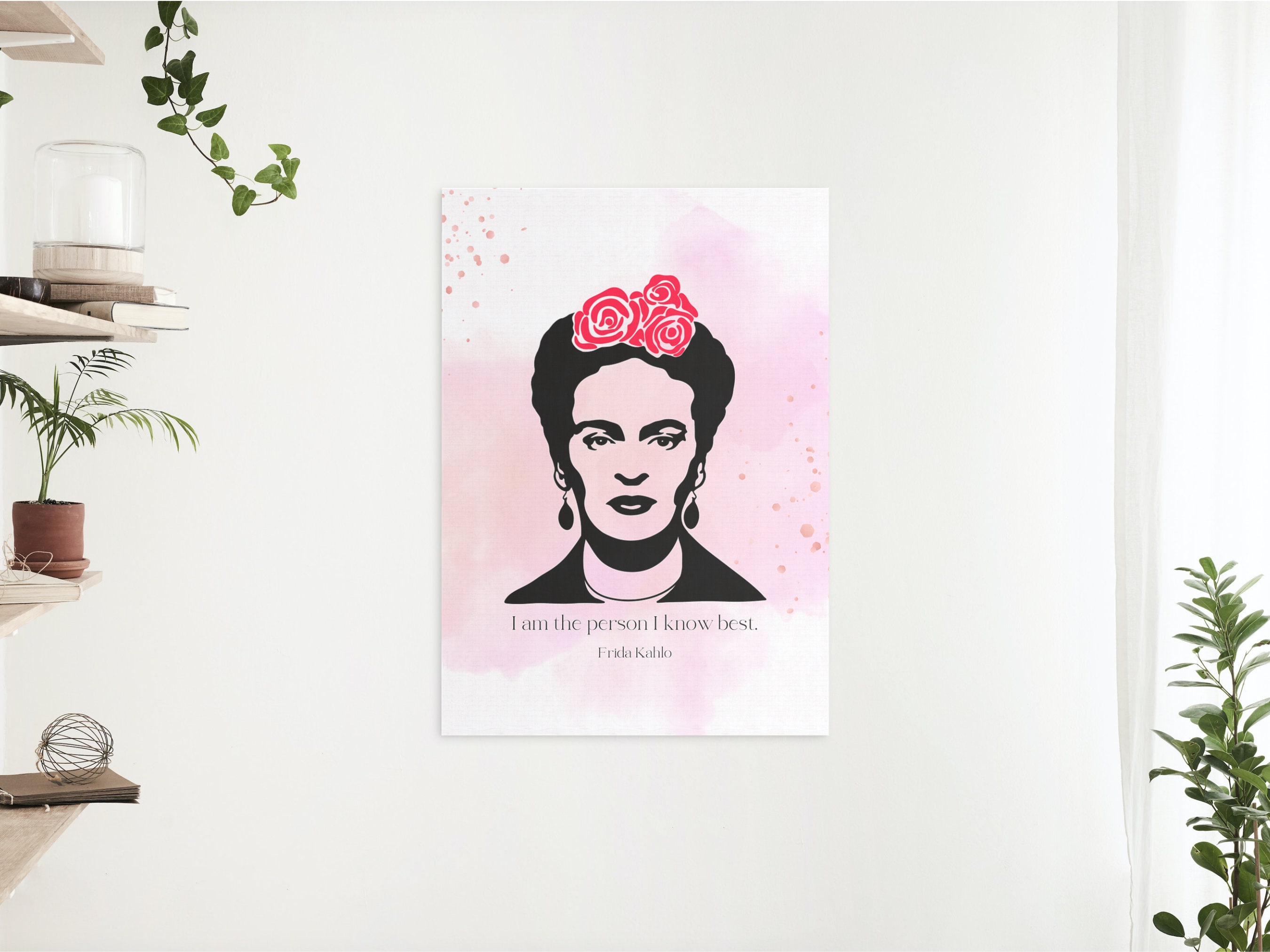 Frida Kahlo Quote Art Print 'I Am the Person I Know Best' Inspirational ...