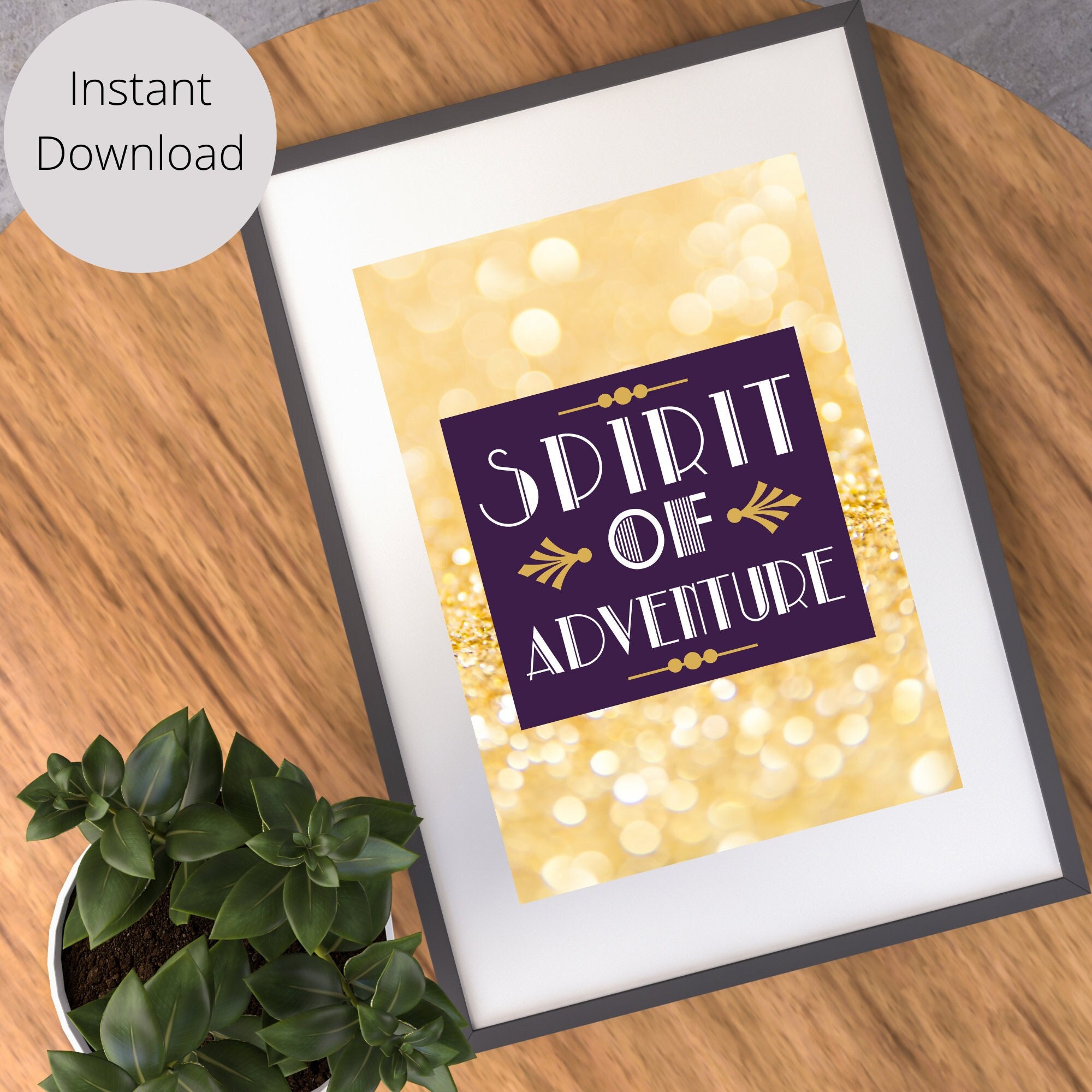 Spirit of Adventure Printable Wall Hanging, Children's Room Decor, Gift ...