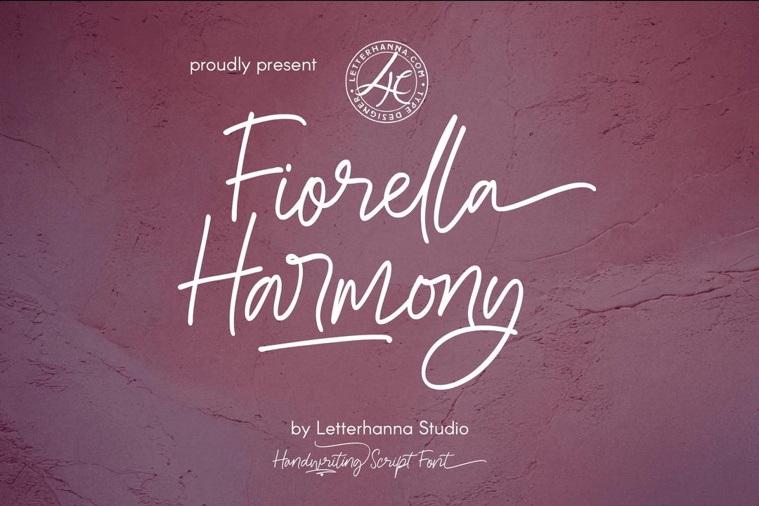 Fiorella Harmony Handwriting Font, Signature Script, Cursive, Swash ...