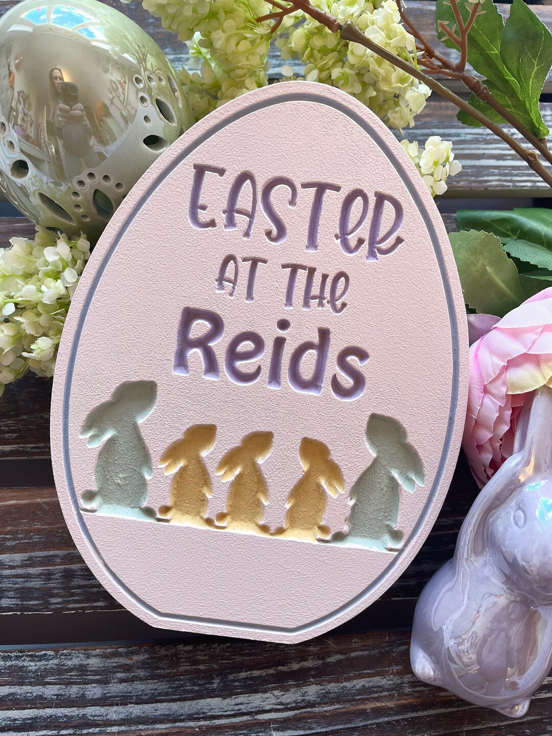 Personalised Family Name Easter Egg Decoration - Etsy
