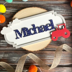 Tractor Name Plaque, Personalised Tractor Street Sign, Personalised ...