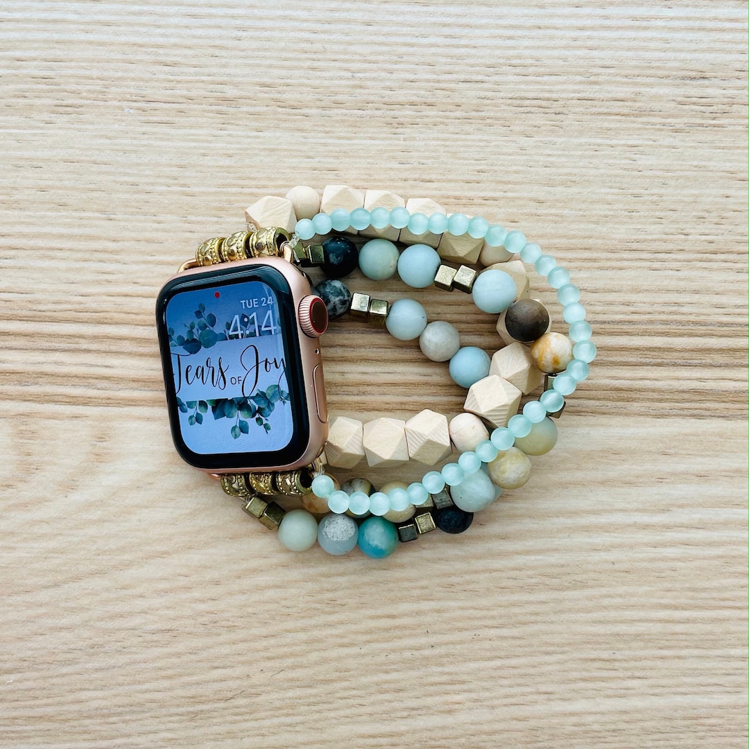 Bora Bora Beaded Apple Watch Band 38mm,40mm,41mm,42mm,44mm,45mm,46mm ...