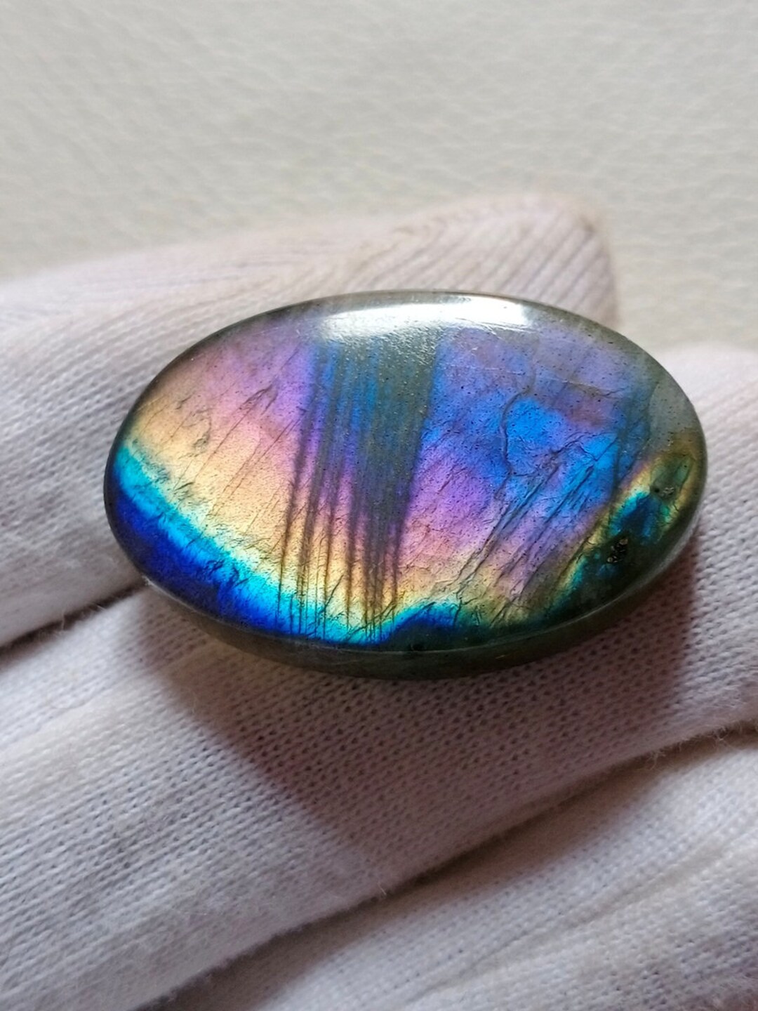 Beautiful Unique Multi Rare Purple Fire Labradorite Cabochon Pendant ...