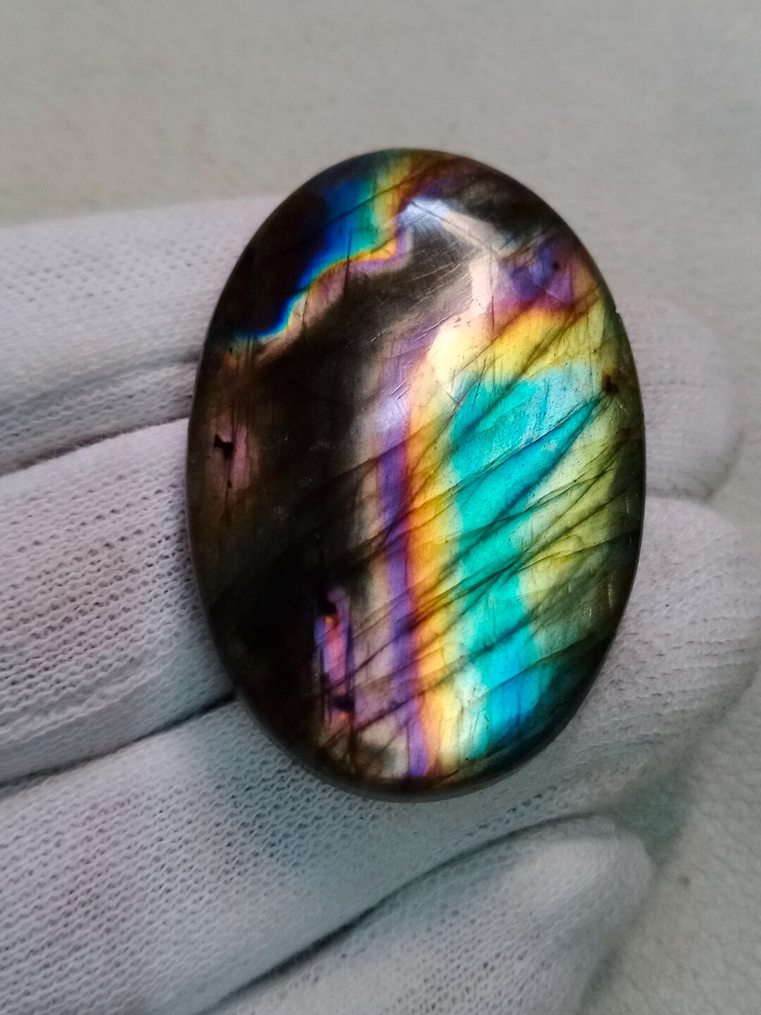 Amazing Unique Multi Rare Flashy Natural Labradorite Cabochon Pendant ...