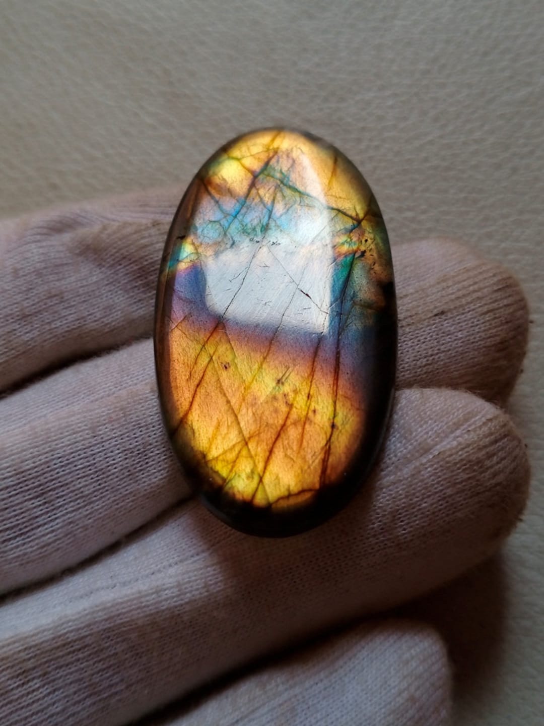 Gorgeous Unique Multi Rare Yellow Flashy Labradorite Cabochon Pendant ...