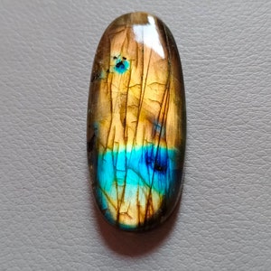 Amazing Unique Multi Rare Yellow Flashy Natural Labradorite Cabochon ...