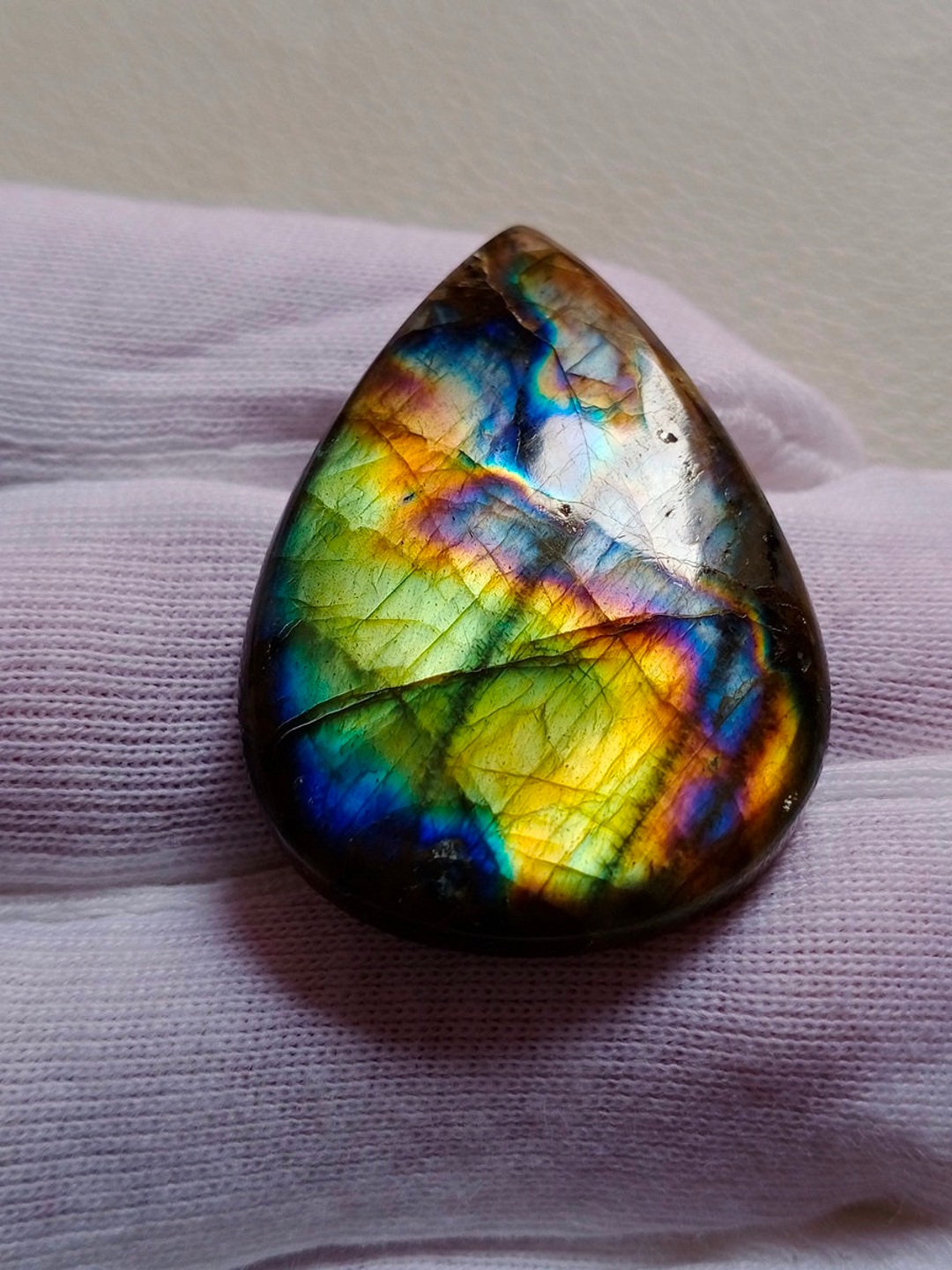 Amazing Unique Multi Rare Fire Natural Labradorite Cabochon Pendant ...