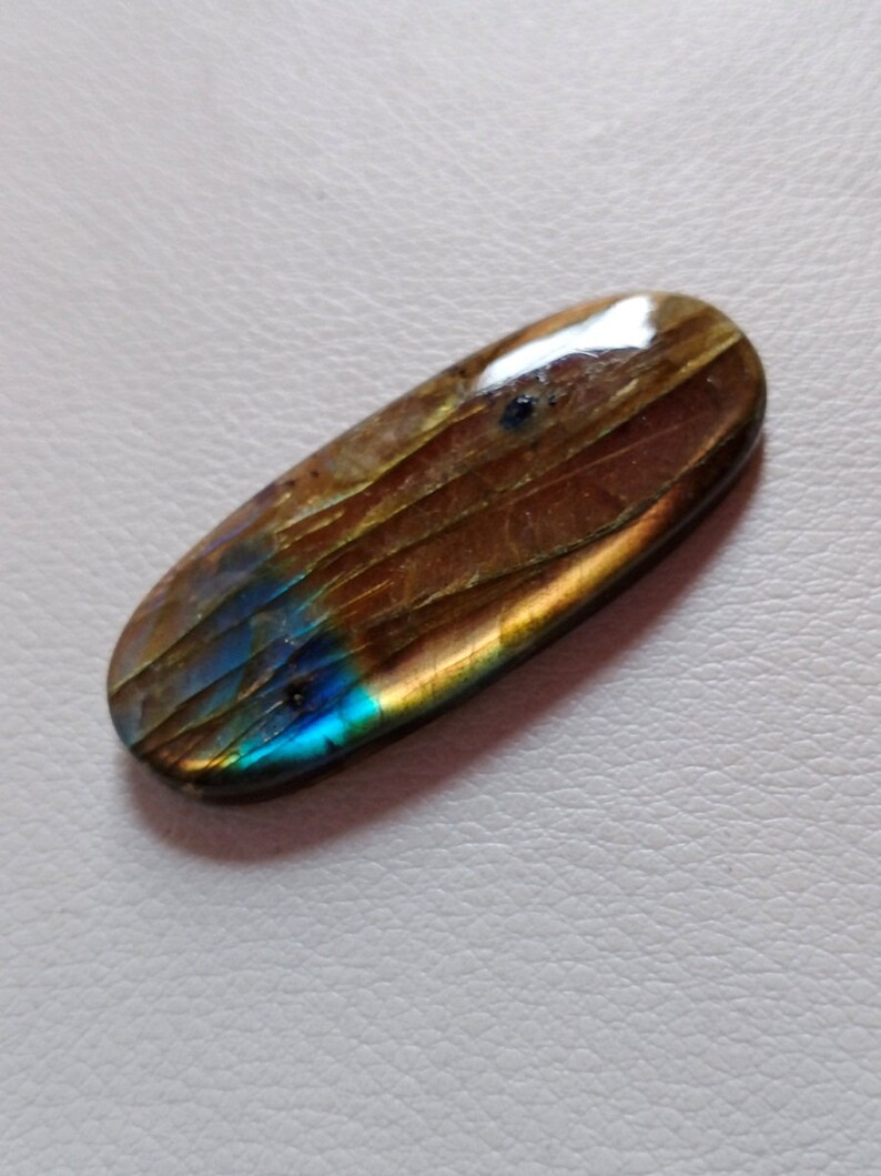Amazing Unique Multi Rare Yellow Flashy Natural Labradorite Cabochon ...