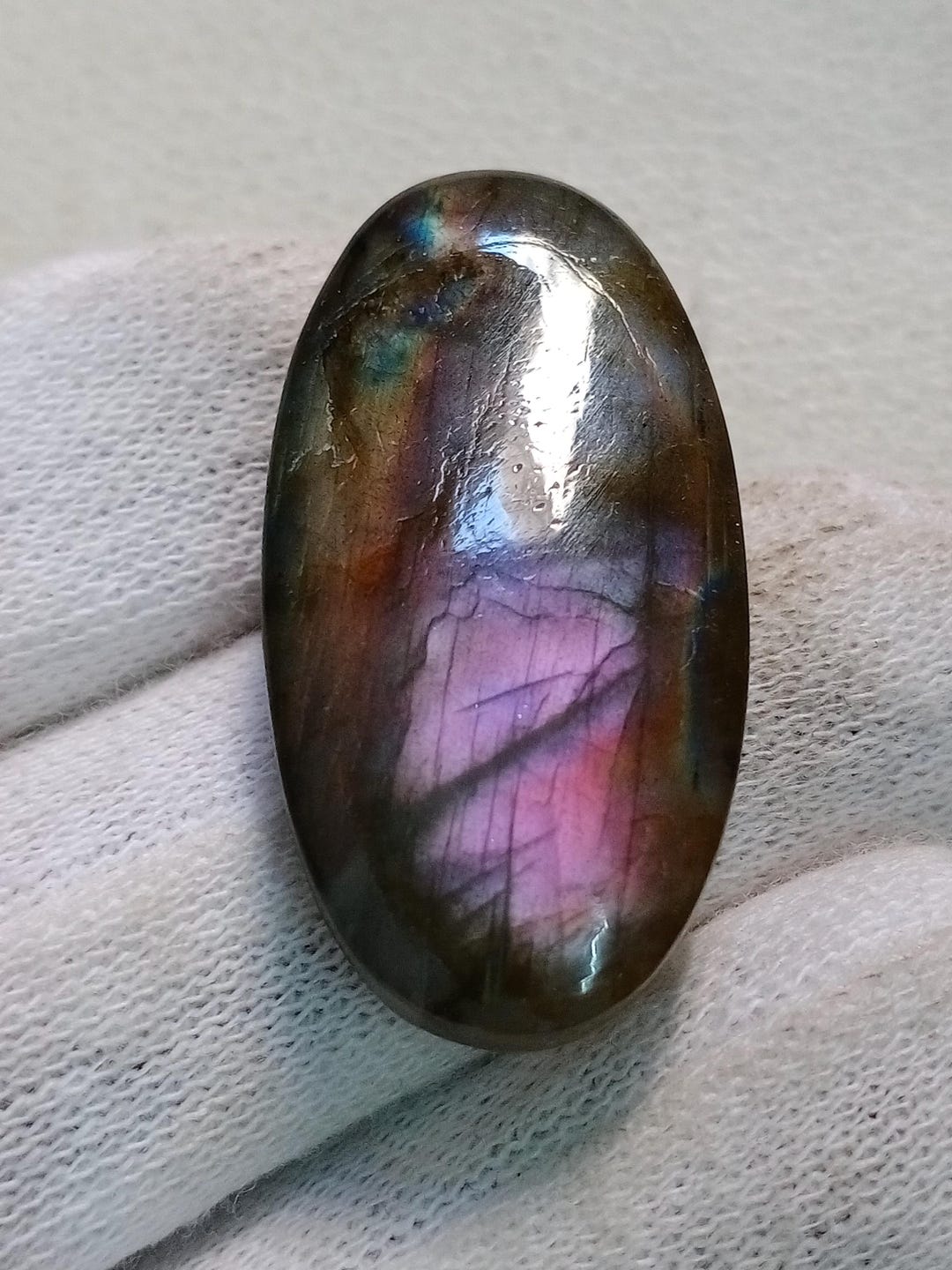 Amazing Unique Multi Rare Purple Fire Labradorite Cabochon Pendant ...