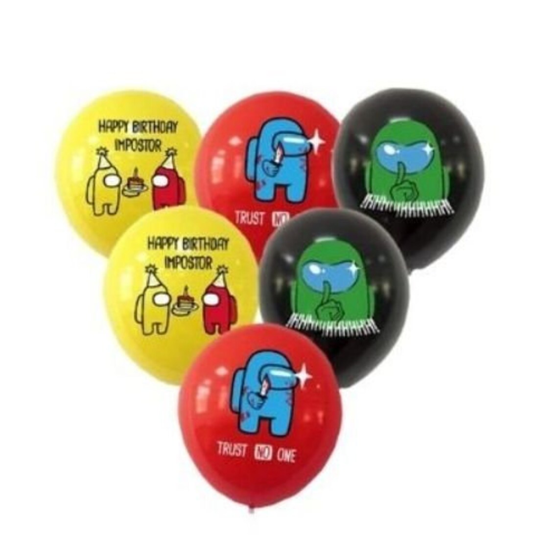 Among Us Theme Balloons Banner Flags - Etsy UK