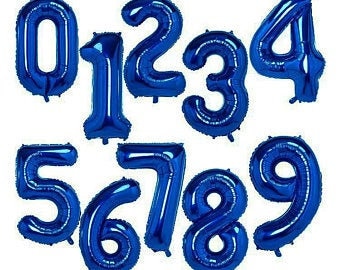 32 Inch Large Number Foil Balloons Birthday Wedding | Etsy UK