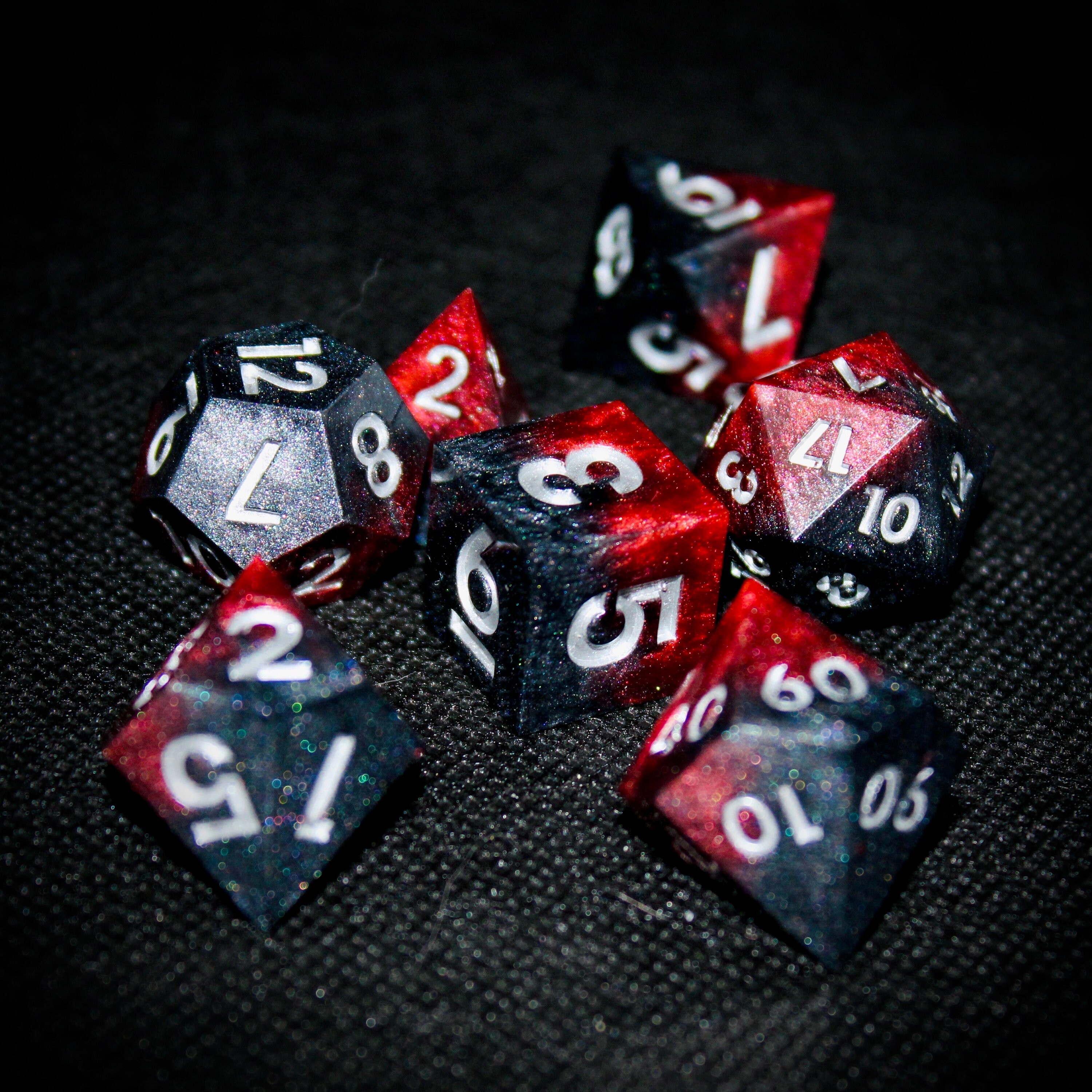 CUSTOM DICE DEPOSIT Glitter Shimmer Customizable Sharp Edge Teardrop ...