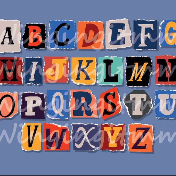 Magazine Letters - Etsy