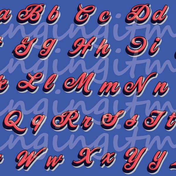 Script Letters - Etsy