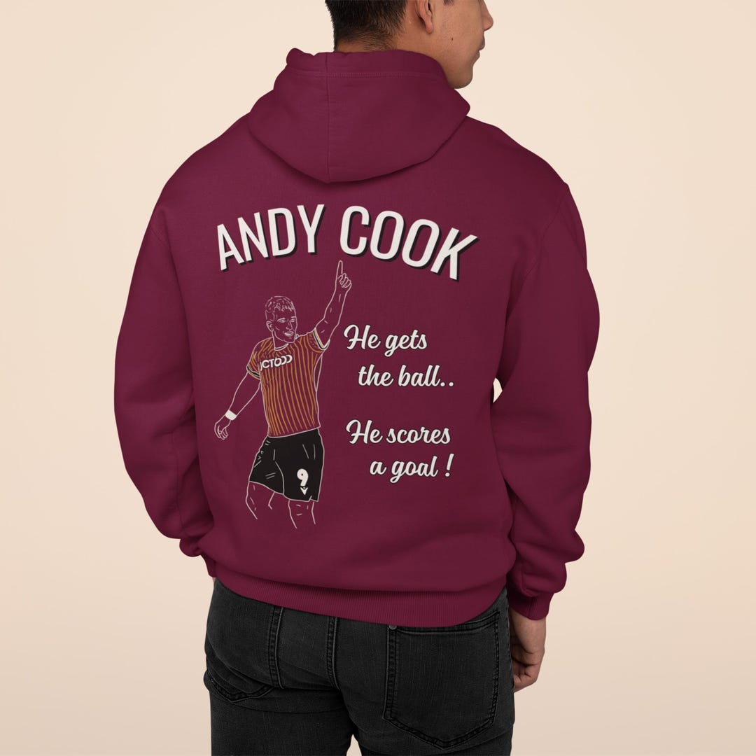 Adult Football Hoodie Bradford City BCFC Merchandise Top - Etsy