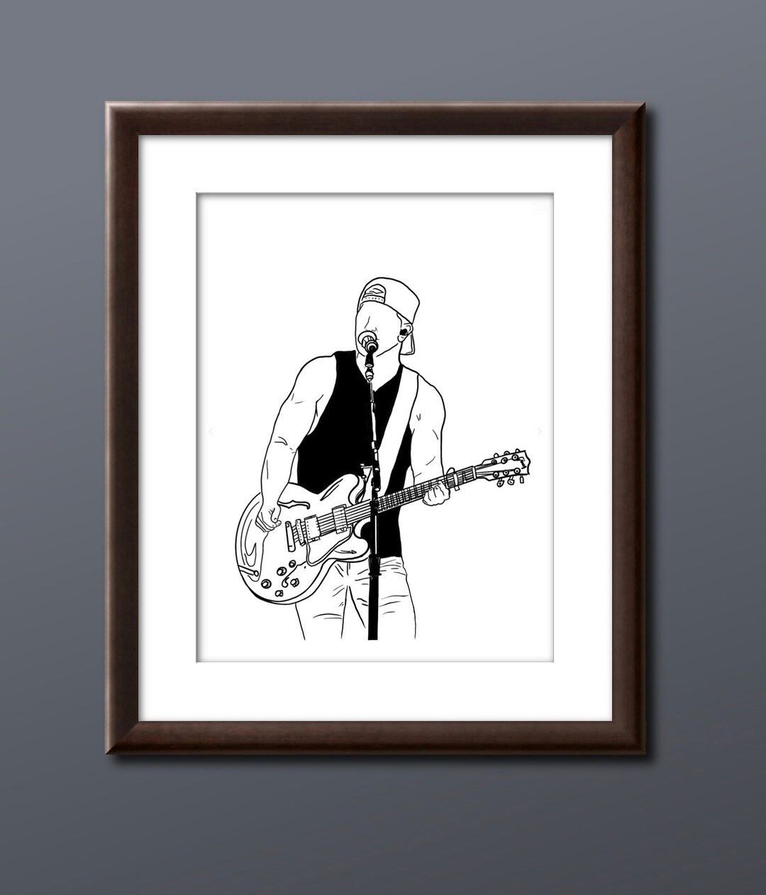 Kip Moore Line Art Portrait Country Music Gift Customised Gift ...