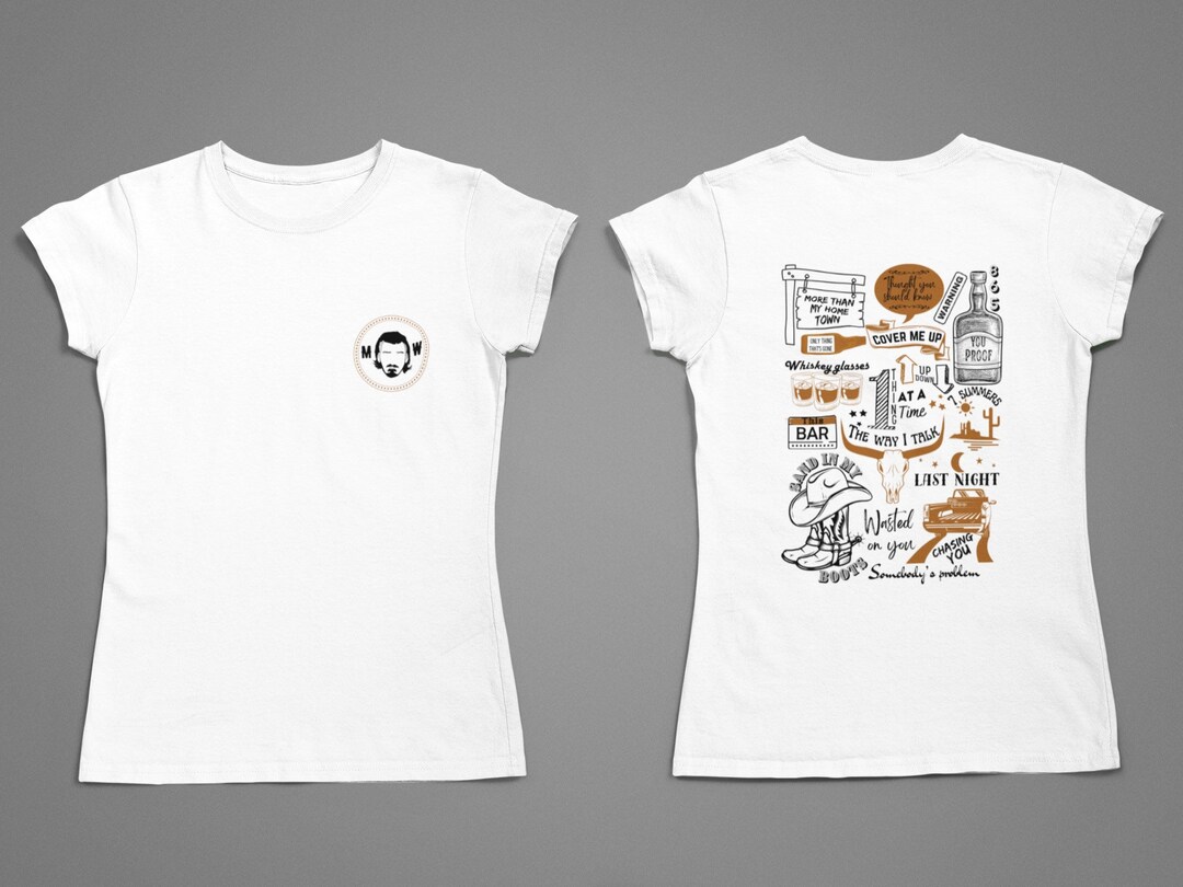 Country Music Wallen Merchandise Ladies Country Music T-shirt Festival ...