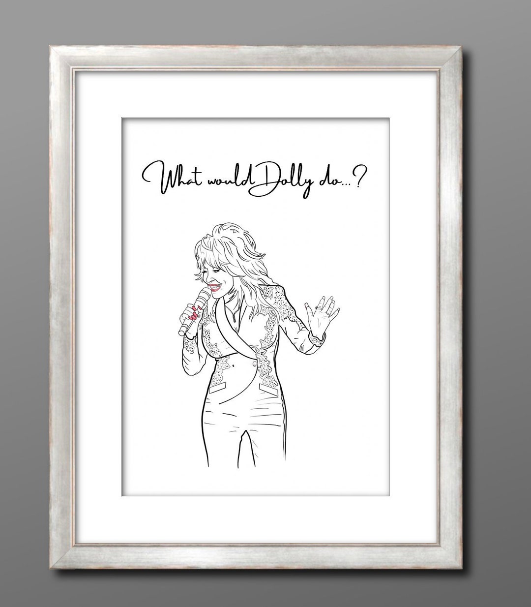Country Music Portrait Line Art Country Merchandise Country Music Gift ...