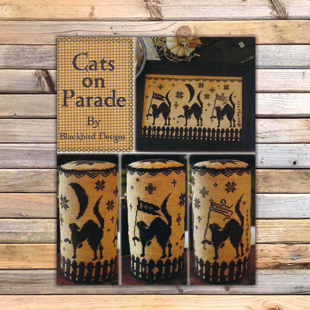 Cats on Parade, Blackbird Designs, Cross Stitch Pattern, Halloween - Etsy