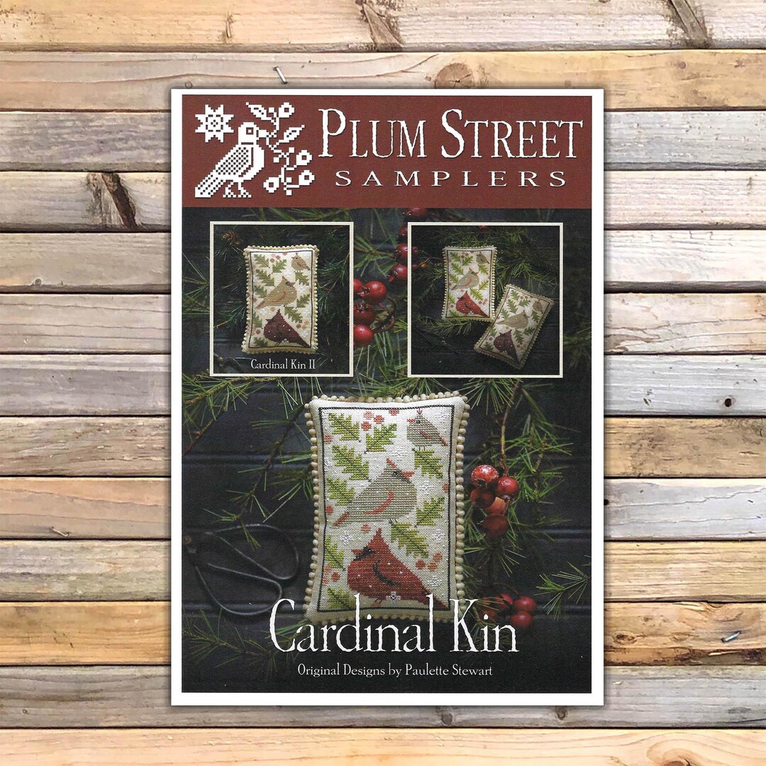 Cardinal Kin, Plum Street Samplers, Paulette Stewart, Cross Stitch ...