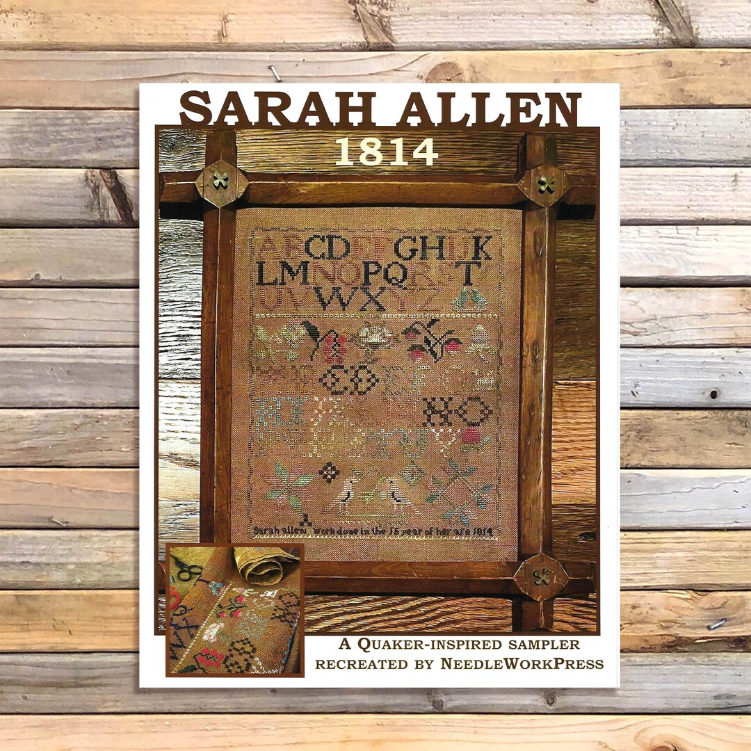 Sarah Allen 1814 Needleworkpress Cross Stitch Sampler - Etsy