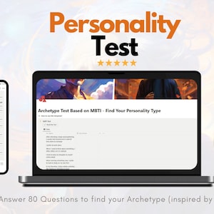 Personality Archetype Test for Notion - Inspired by MBTI - Etsy