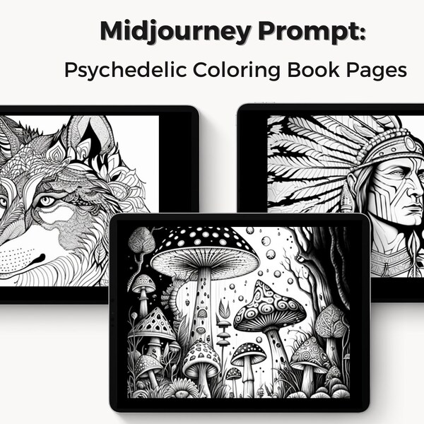 Prompt Guide for Coloring Pages - Etsy