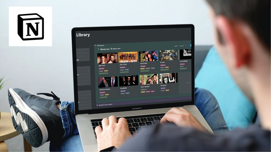 MOVIE List Template for Notion, Select Movies to Watch, Favorite Movies ...