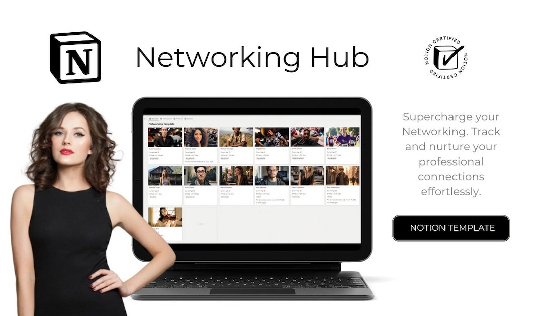 Notion Networking Template Contact Management, Digital People Database, Business Relationship ...