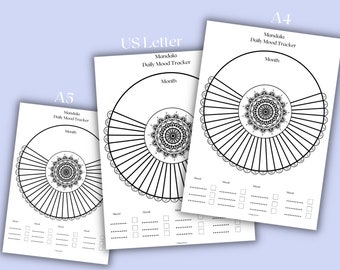 Printable Mood Mandala - Etsy