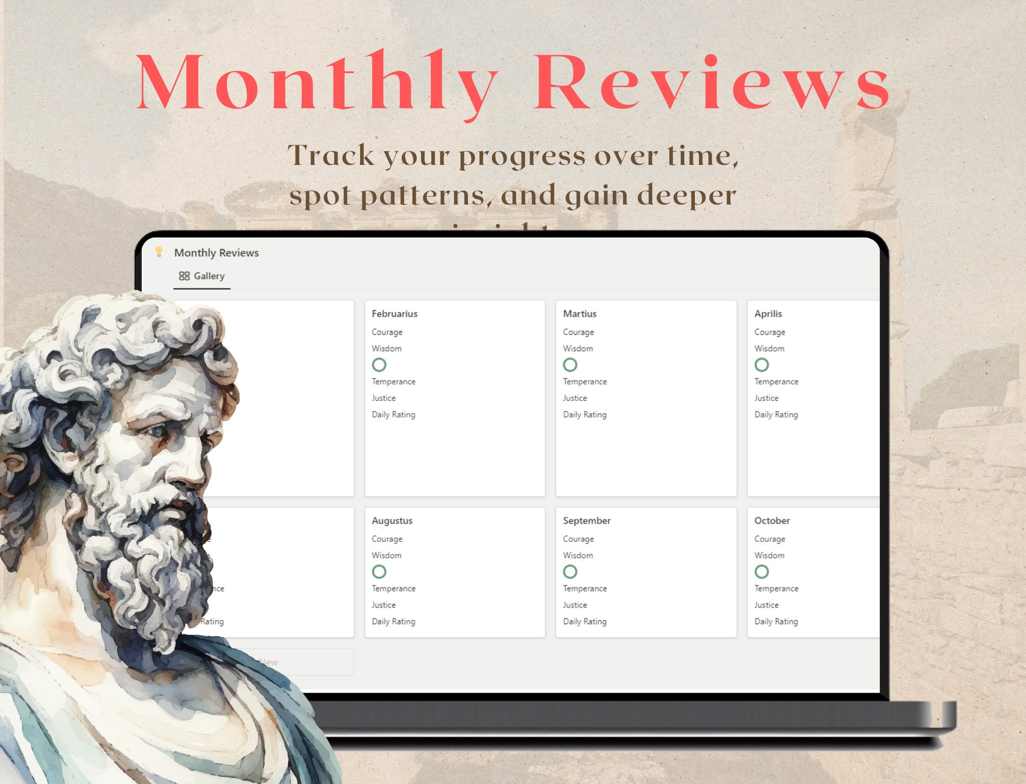 Notion Journal Template - Daily Stoic Journaling Like Marcus Aurelius ...