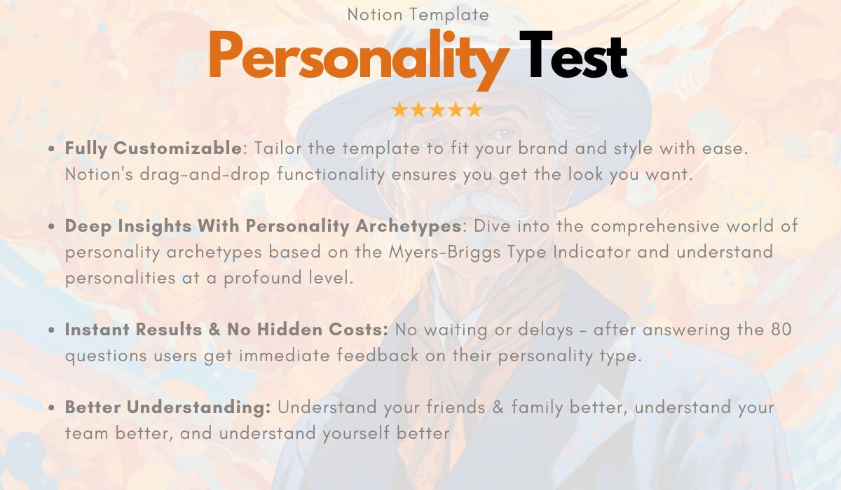 Personality Archetype Test for Notion - Inspired by MBTI - Etsy